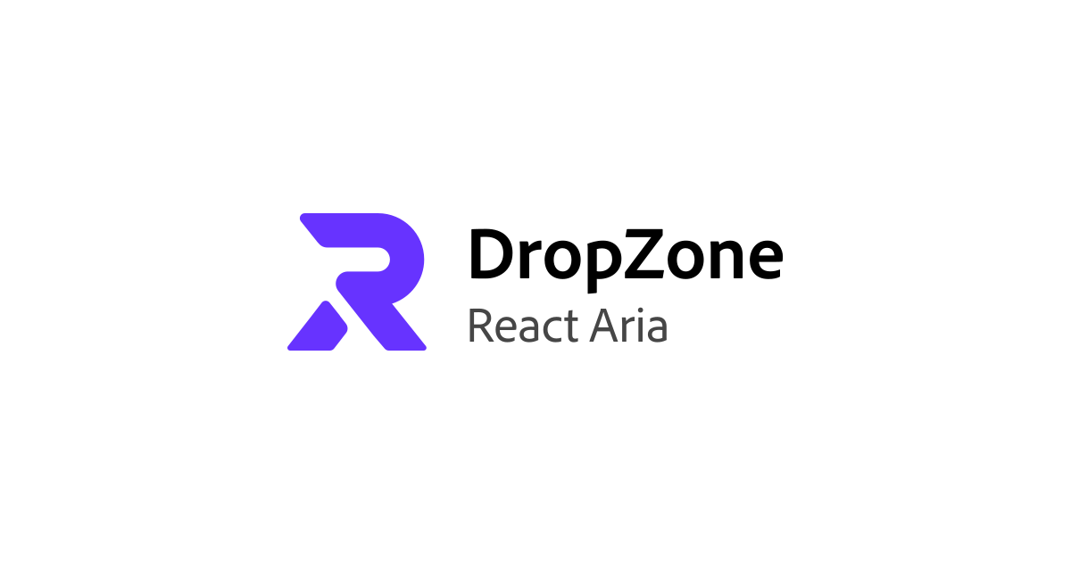 DropZone | React Aria