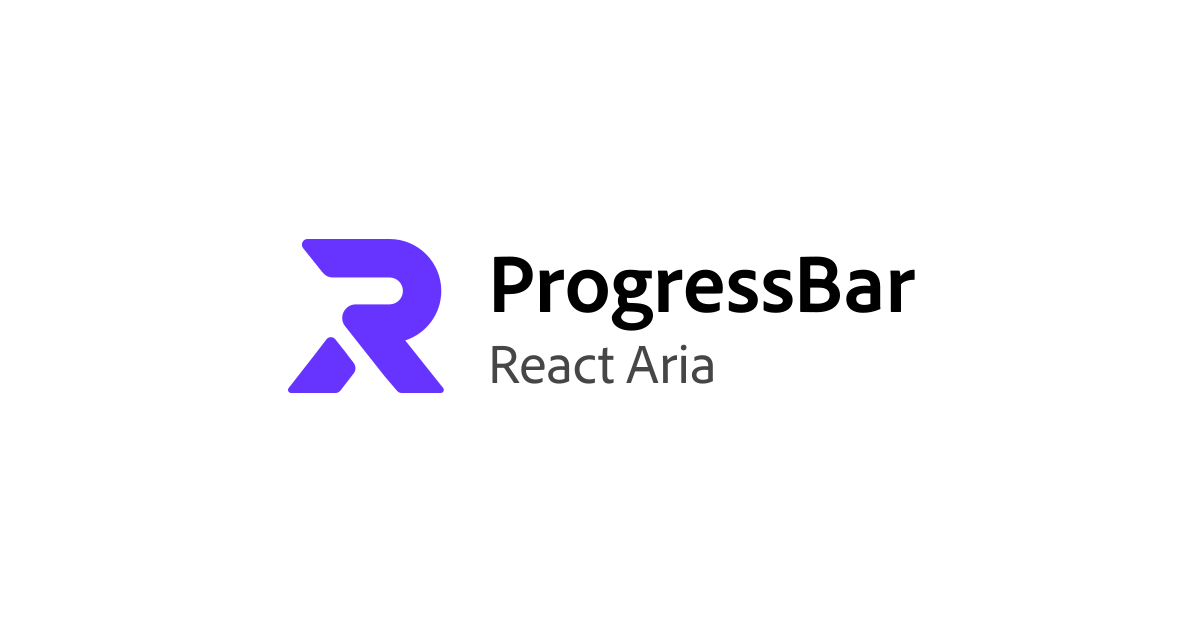 ProgressBar | React Aria