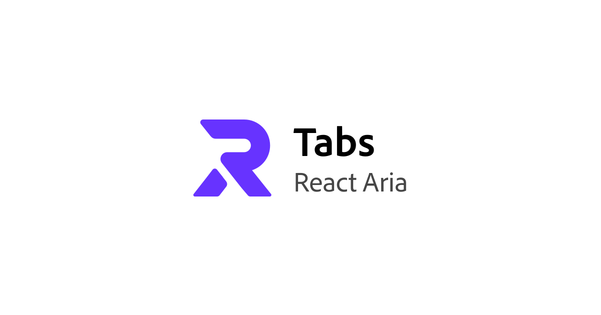 Tabs | React Aria