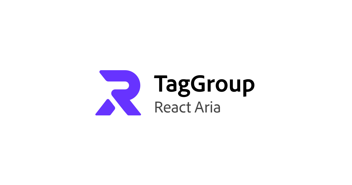 TagGroup | React Aria