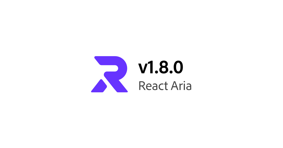 v1.8.0 | React Aria